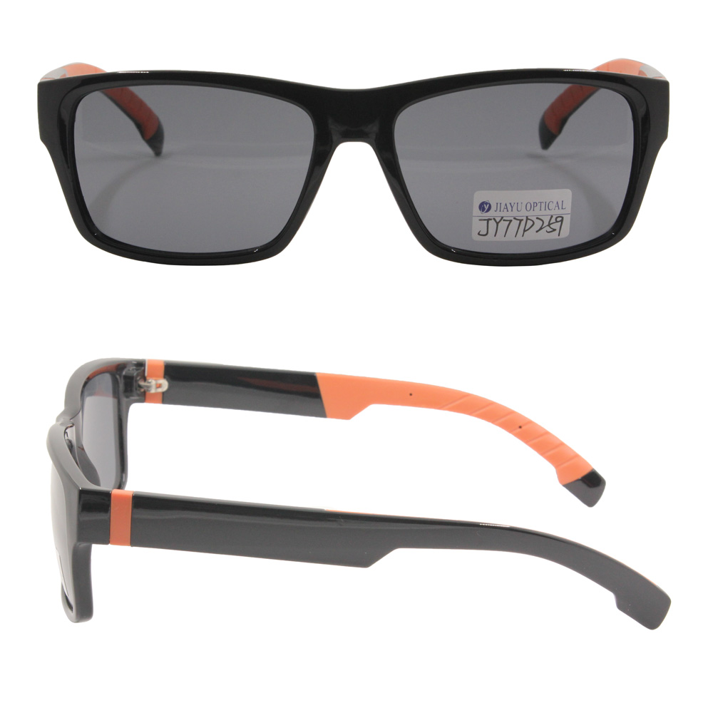 Plastic Outdoor Custom Men Uv 400 Polarized Square Sunglasses Jiayu